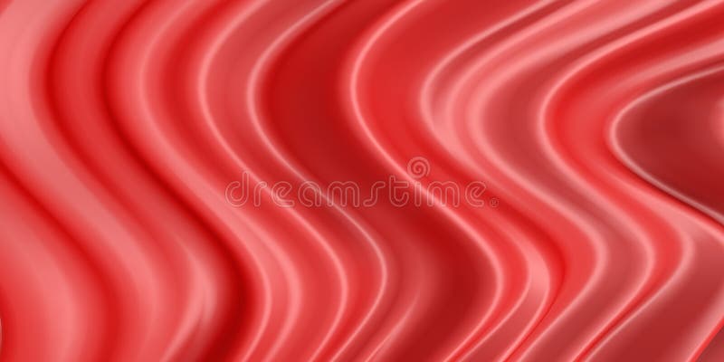 Red Smooth Waves. Luxury Abstract Background Stock Illustration ...