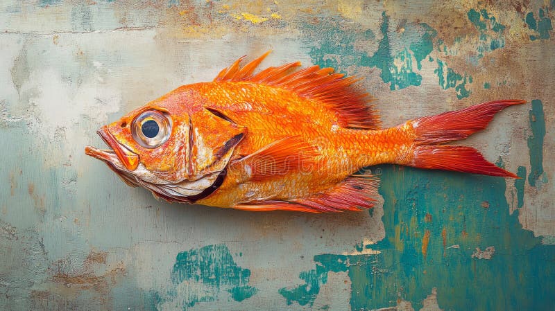 Red snapper of dried fish stock illustration. Illustration of seafood ...