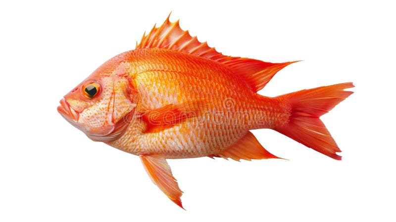 Red Snapper Fish Profile Isolated on White Background Stock Photo ...