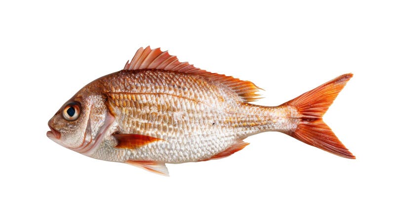 Red Snapper Fish Profile Isolated on White Background Stock Image ...