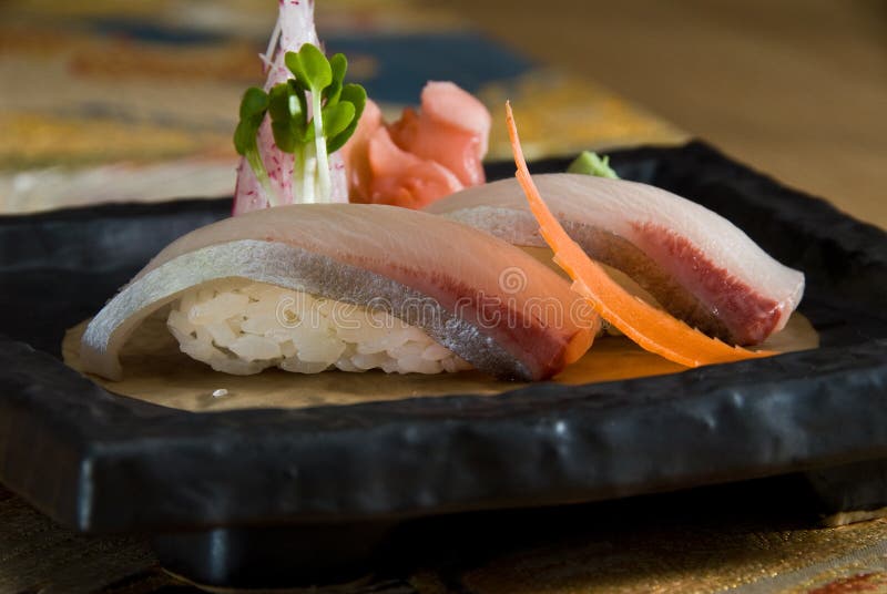 Red snapper nigiri stock image. Image of nigiri, fish - 14342551
