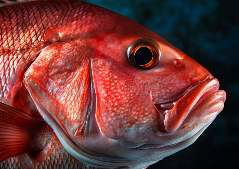 Red Snapper in the Ocean Water. Ai Generative Stock Illustration ...