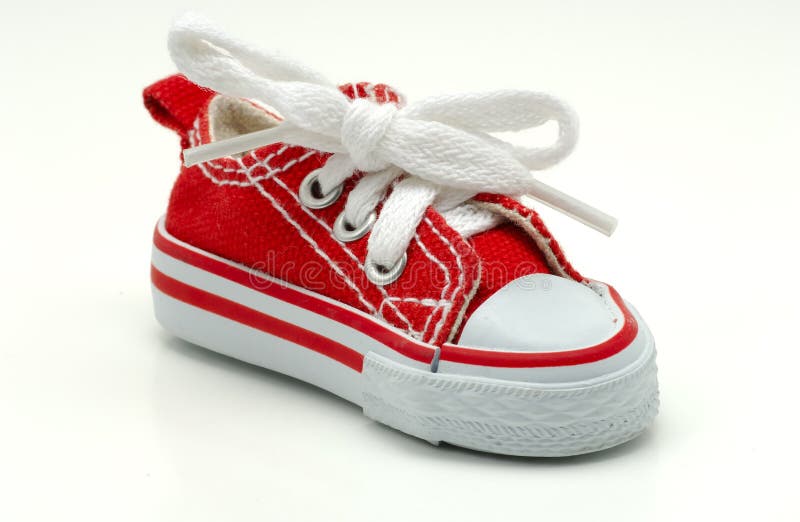 Red Sneaker stock image. Image of clothing, shoelace, sneaker - 514991