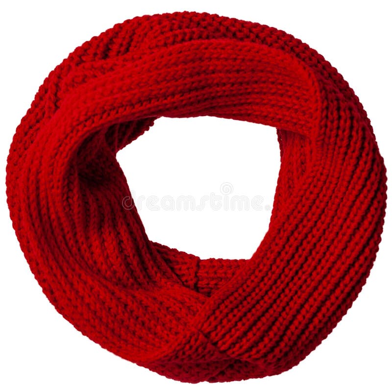 Red snood stock illustration. Illustration of knitted - 187040454