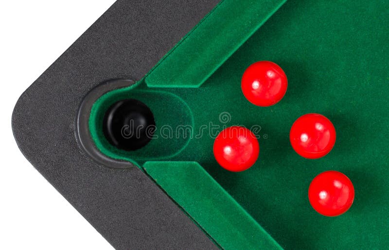 Red snooker balls stock image. Image of leisure, biliard - 55411555