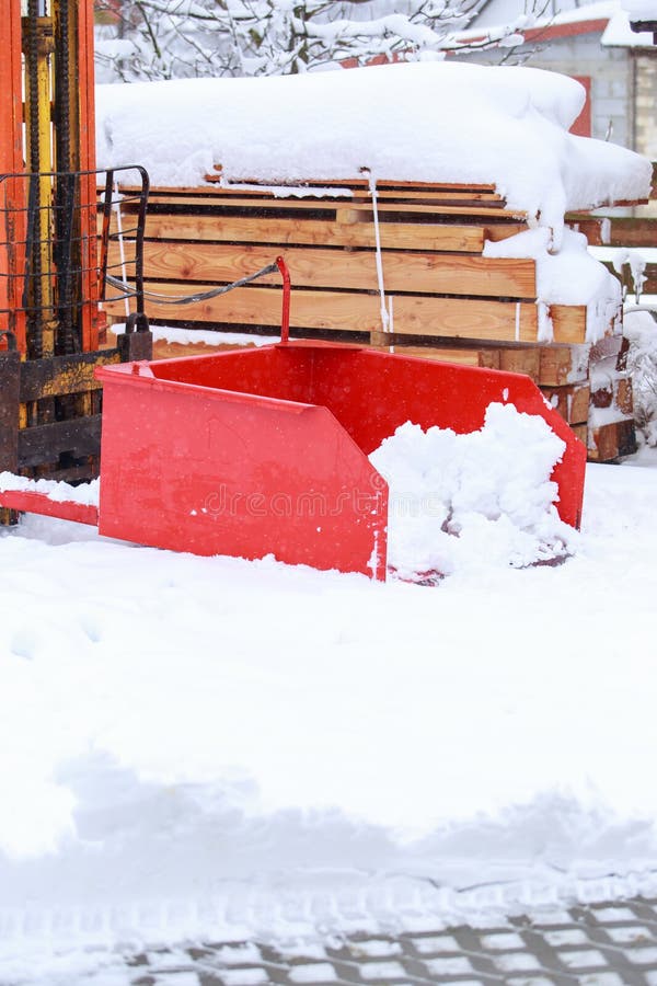 Red snow blower stock photo. Image of tool, equipment - 275331066