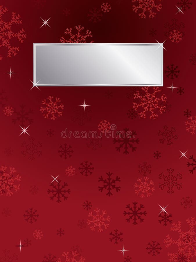 Red snowflake frame stock illustration. Illustration of christmas - 9840297
