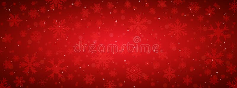 Red Snowflake Background with Transparent Snowflakes - for Stock Stock ...