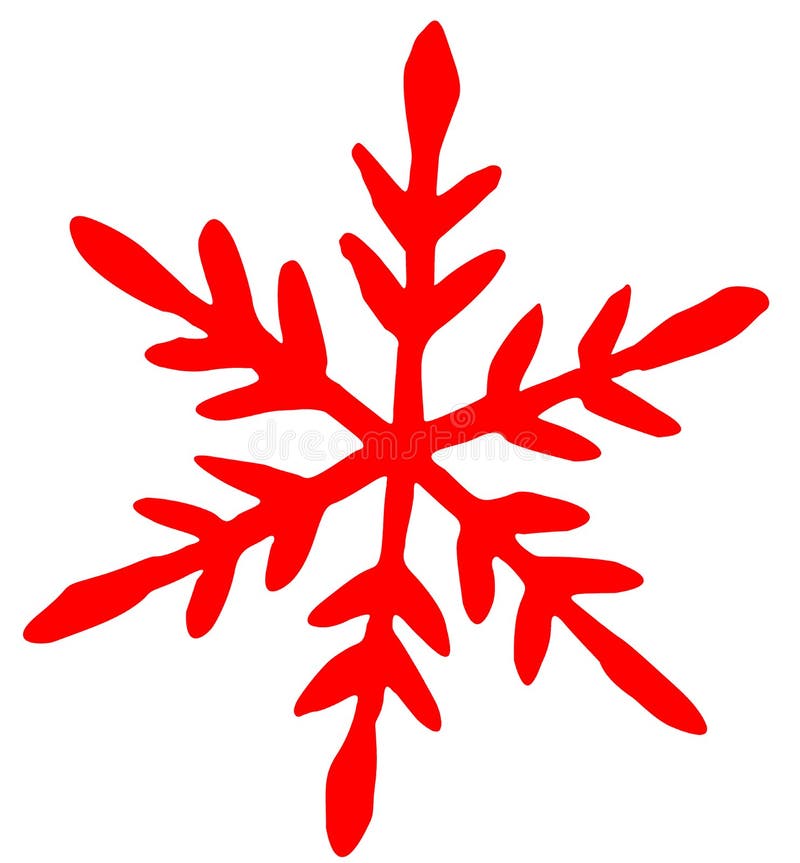 Red Snowflakes Clipart