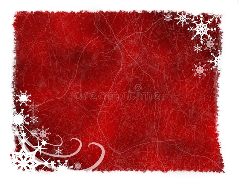 Red Snowflake Grunge Background Stock Illustration - Illustration of ...