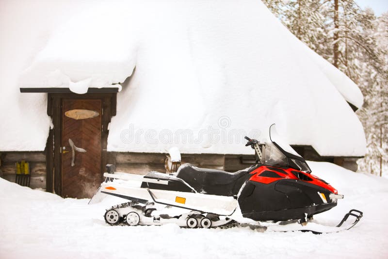 Snowmobile Standing House Forest Stock Photos - Free & Royalty-Free ...