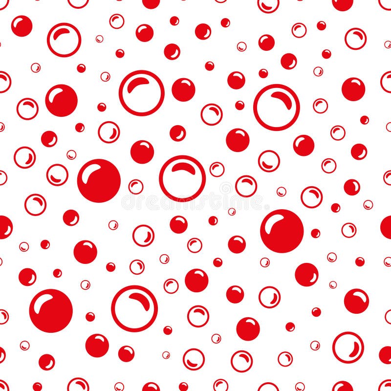 Soap Bubbles Red Background