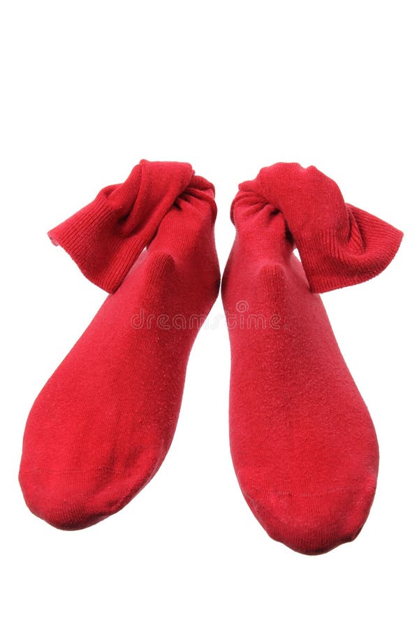 Red Socks stock image. Image of feet, foot, comfort, socks - 27696341