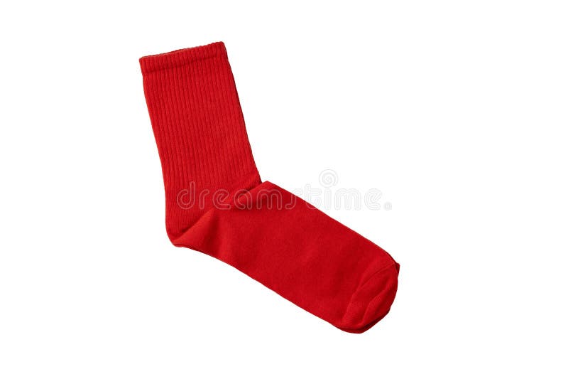 Red Socks on a White Background Stock Image - Image of feet, elegant ...