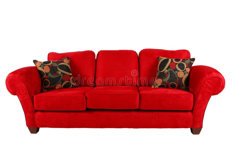 Vintage red sofa. stock image. Image of vintage, furniture - 2166341