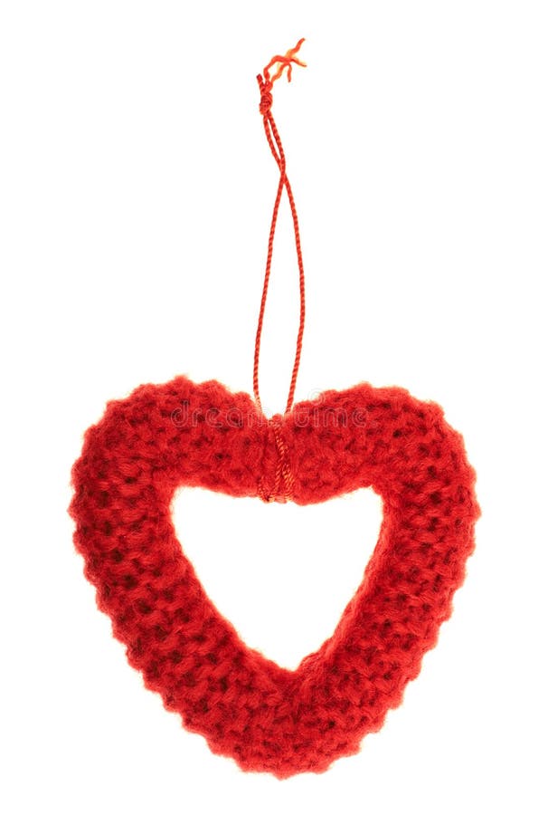 Red Soft Heart Frame String Isolated Stock Photos - Free & Royalty-Free ...