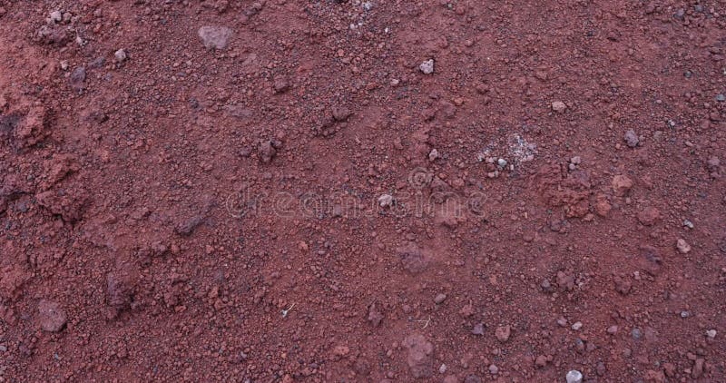 Red Soil Texture Background on Volcano Stock Footage - Video of ...