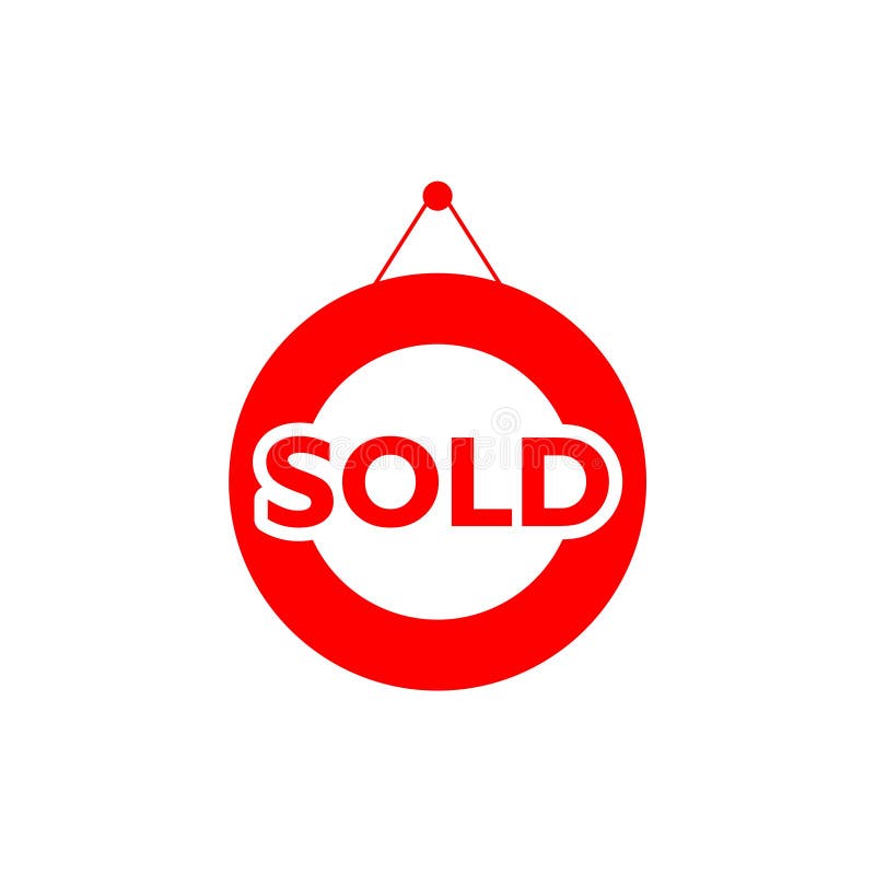 Sold car icon stock illustration. Illustration of auto - 143638309