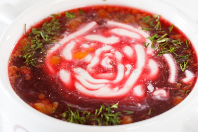 Red soup stock image. Image of gastronomy, spice, dinner - 25226477