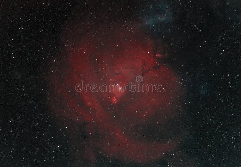 Red Space Cloudy Background Stock Illustration - Illustration of color ...
