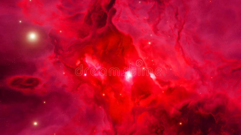 Red Space Dark Nebula Galaxy in Deep Space and Beauty of Universe Stock ...