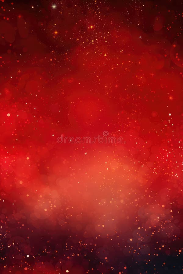 A Red Space Filled with Stars and Dust Stock Illustration ...