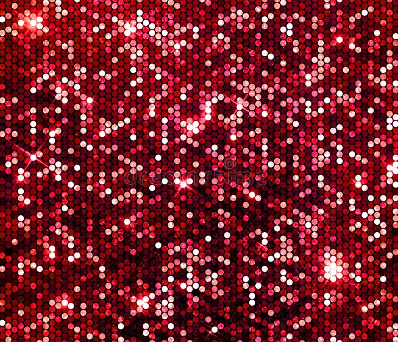 Red Sparkle Glitter Background. Glittering Sequins Wall. Stock ...