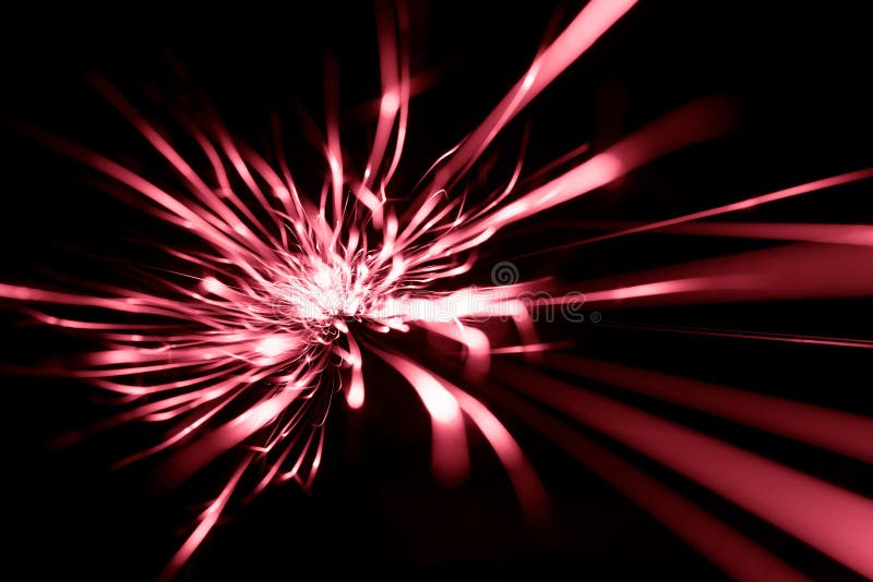 Red Sparks from the Grinder Glowing in the Dark Stock Image - Image of ...