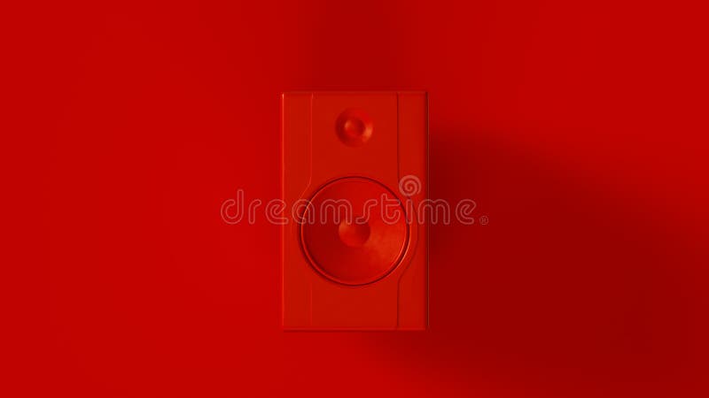 Red Speakers Standard stock illustration. Illustration of angle - 147562377