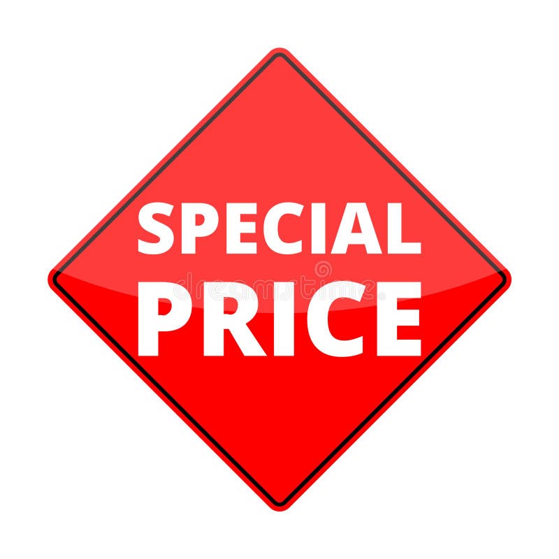 Red special price sign stock vector. Illustration of market - 92218848
