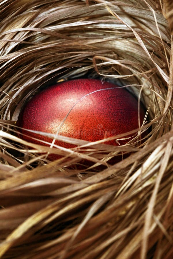 Red Speckled Easter Egg stock photo. Image of objects - 111089104