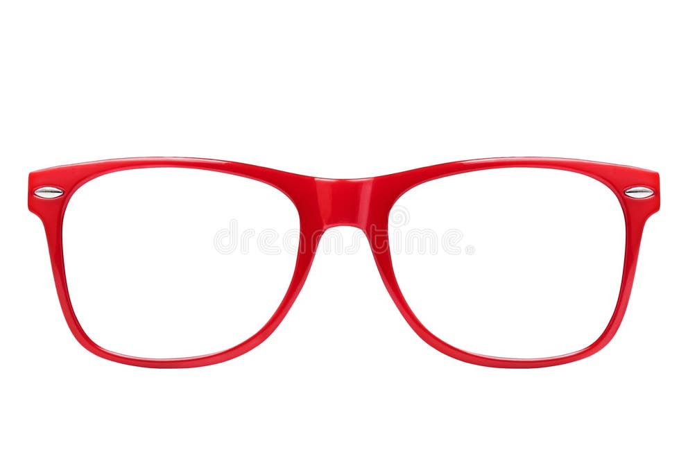Red Spectacles Isolated stock image. Image of equipment - 53403295