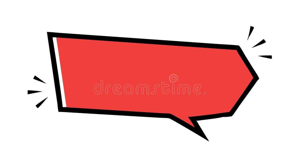 Red Speech Bubble, Communication Alert, Vector Design Generative AI ...