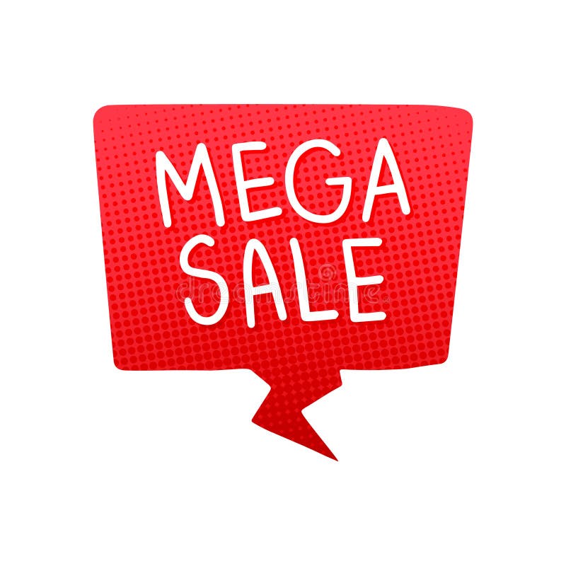 Red Speech Bubble with Sale Words, Sale Sticker, Badges, Label, Vector ...