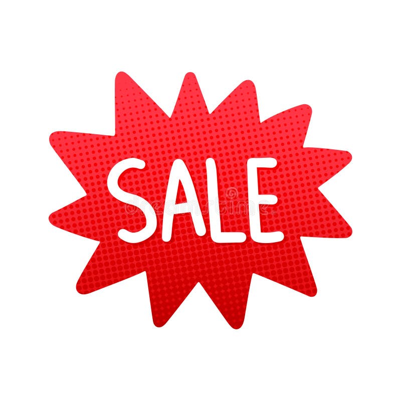Red Speech Bubble with Sale Words, Sale Sticker, Badges, Label, Vector ...