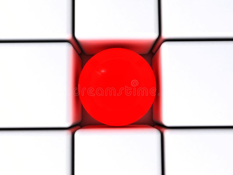 Red sphere stock illustration. Illustration of sphere - 5407598