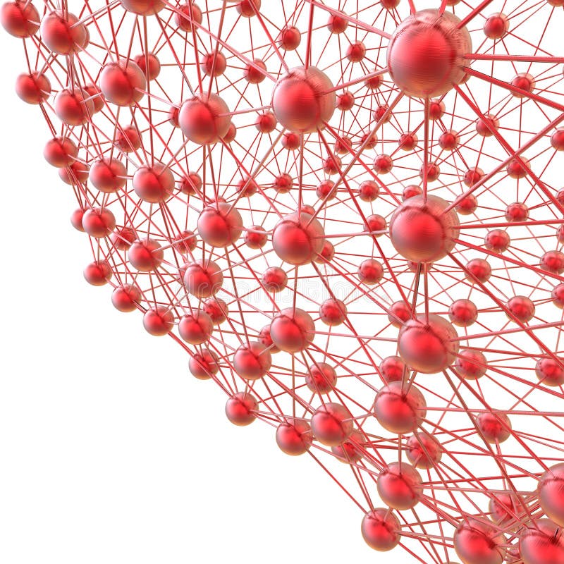 Red sphere network stock photo. Image of flow, globe - 67958136
