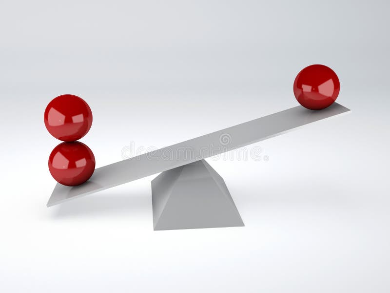 Spheres in balance stock illustration. Illustration of equilibrium ...