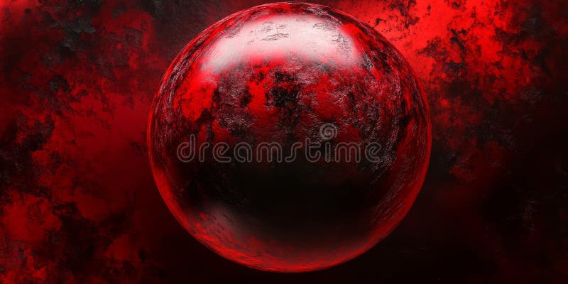 Red Spherical Carbon Textures with Deep, Glossy Tones. Vibrant Patterns ...