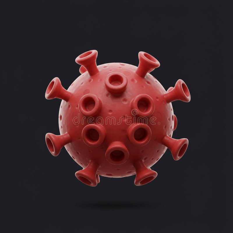 Stylized Red Microorganism Stock Illustrations – 116 Stylized Red ...