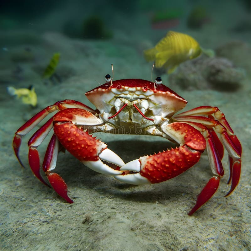 Red Spider Crab stock illustration. Illustration of inspired - 320603729