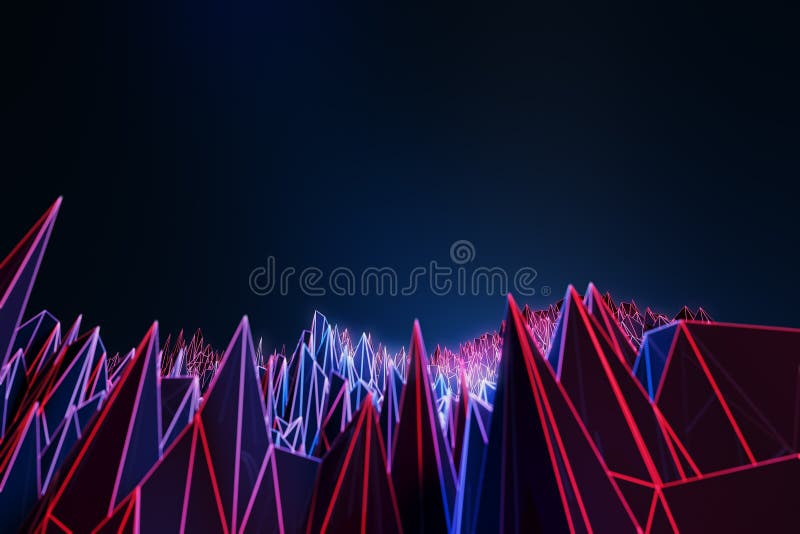 Red spikes background stock illustration. Illustration of abstract ...