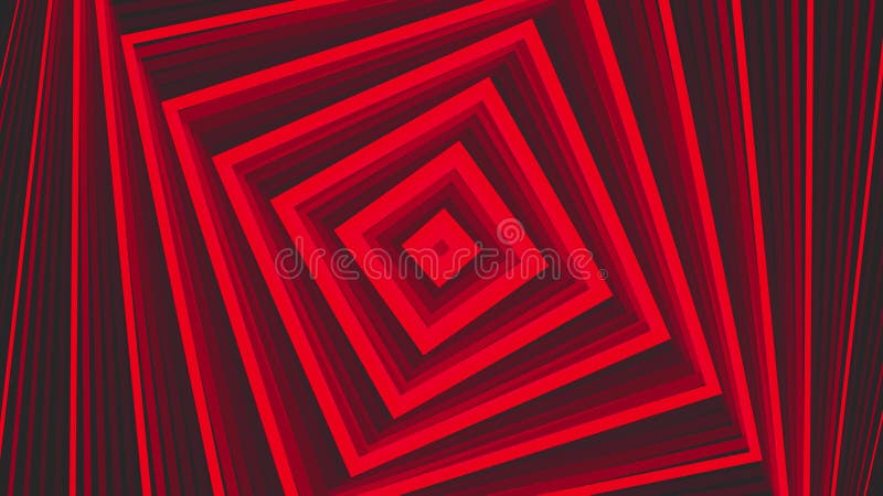 Red Spin Bold Square Simple Flat Geometric on Dark Grey Black ...