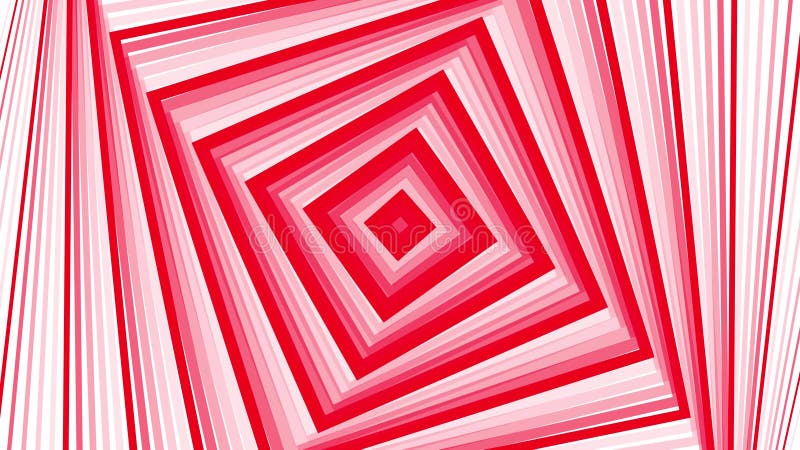Red Spin Bold Square Simple Flat Geometric on White Background Loop ...