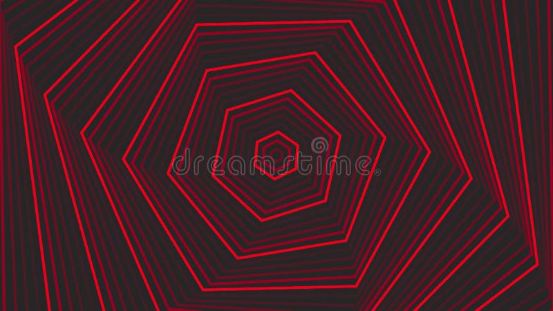 Red Spin Hexagon Star Simple Flat Geometric on Dark Grey Black ...