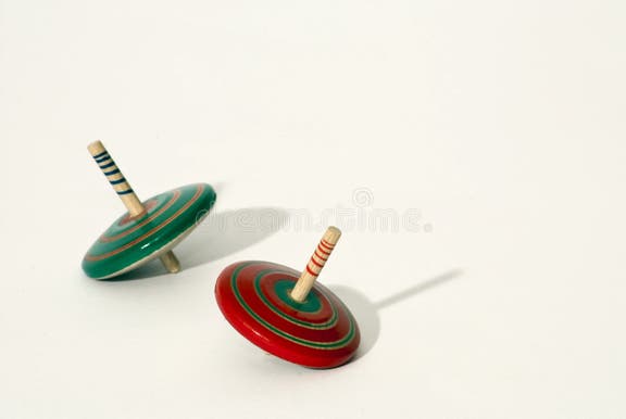 Red spinning top stock photo. Image of retro, post, turn - 12786322