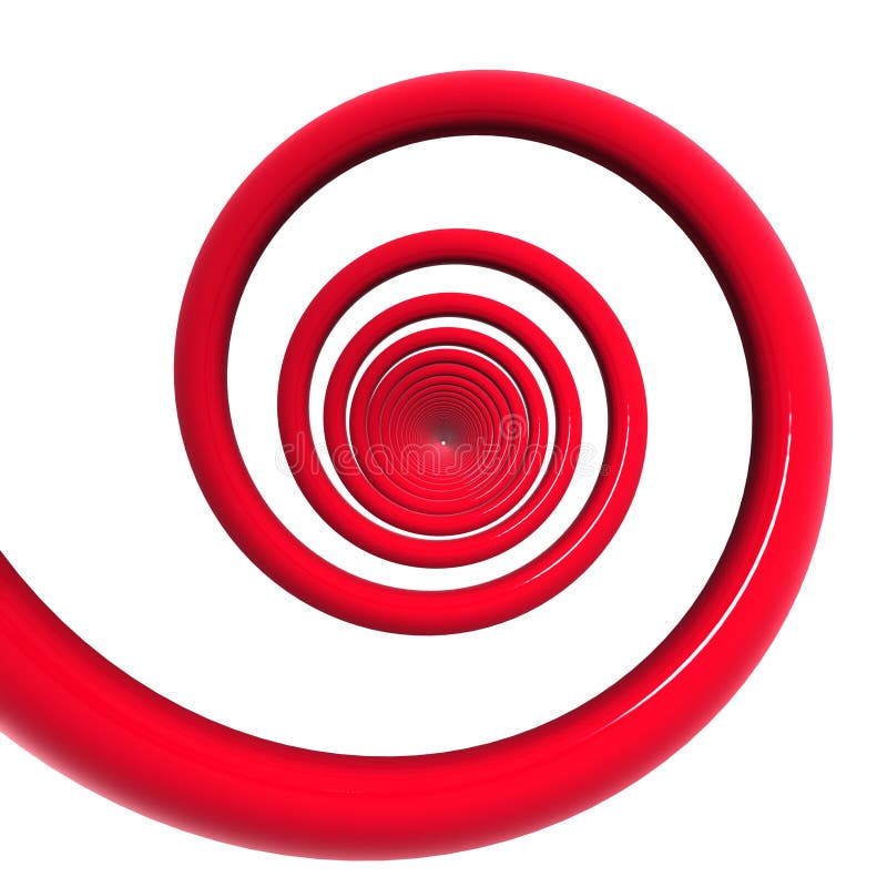 Red spiral stock illustration. Illustration of abstract - 1654031