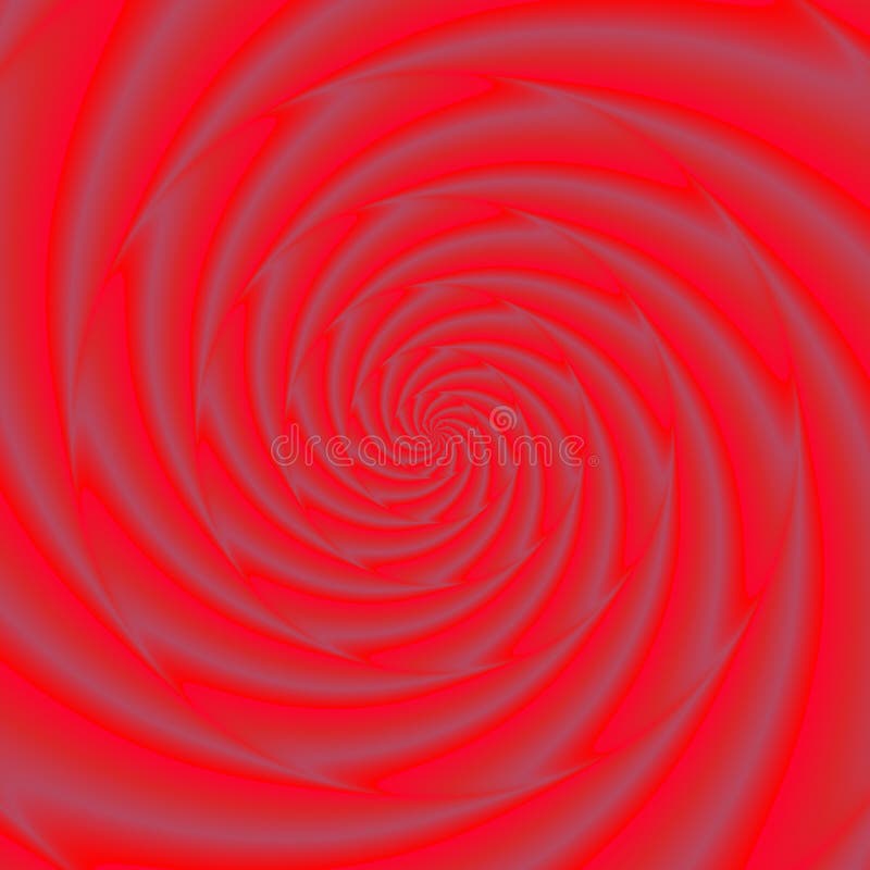 Red Spiral Pattern - Digitally Rendered Background Stock Illustration ...