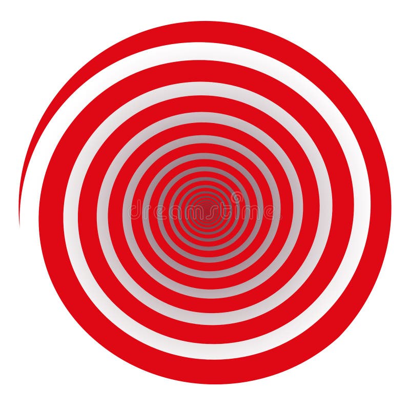 Red Spiral White Background Stock Vector - Illustration of mandala ...