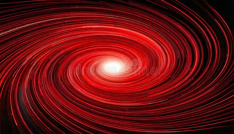 A Red Spiral with a White Dot in the Center Stock Image - Image of ...